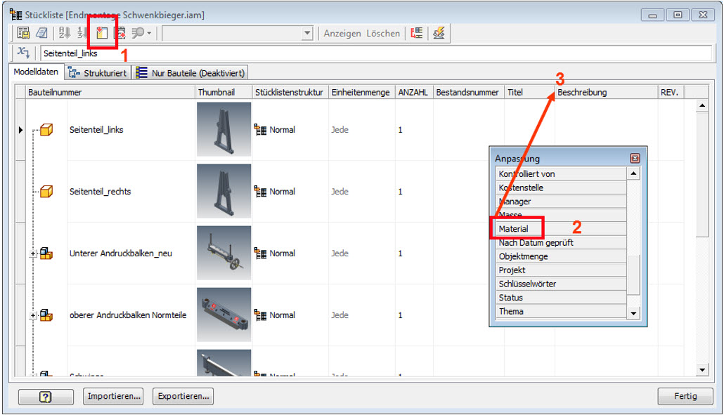 Tipps und Tricks für Inventor: iProperties in Bauteilen